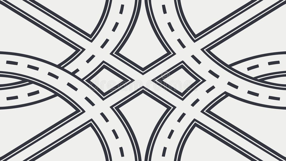Complex Intersection Map Stock Illustrations – 156 Complex Intersection ...