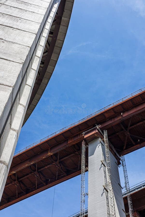 Overhead Road Junctions Around the Town of Messina on the Island of ...