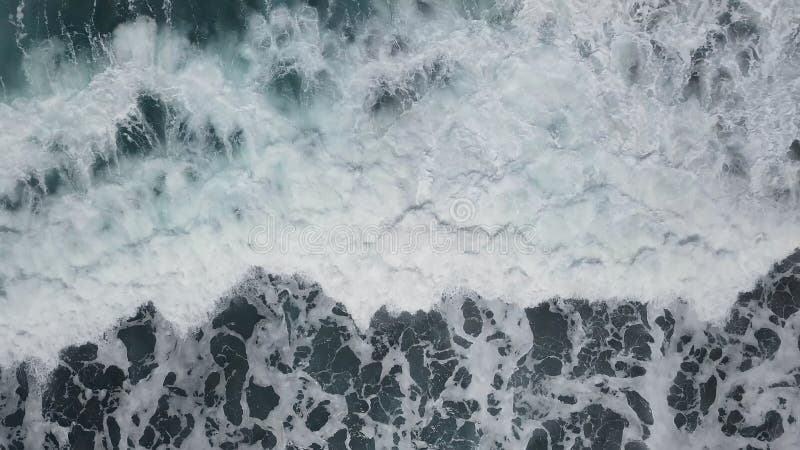 Overhead Sea Waves Aerial Background Stock Footage - Video of ocean ...