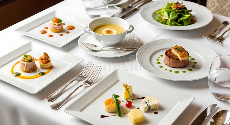 Elegant Fine Dining Table Setting Stock Image - Image of decor, dinner ...