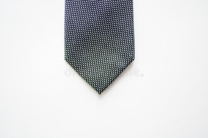 Overhead Shot of a Black Tie on a White Surface Stock Photo - Image of ...