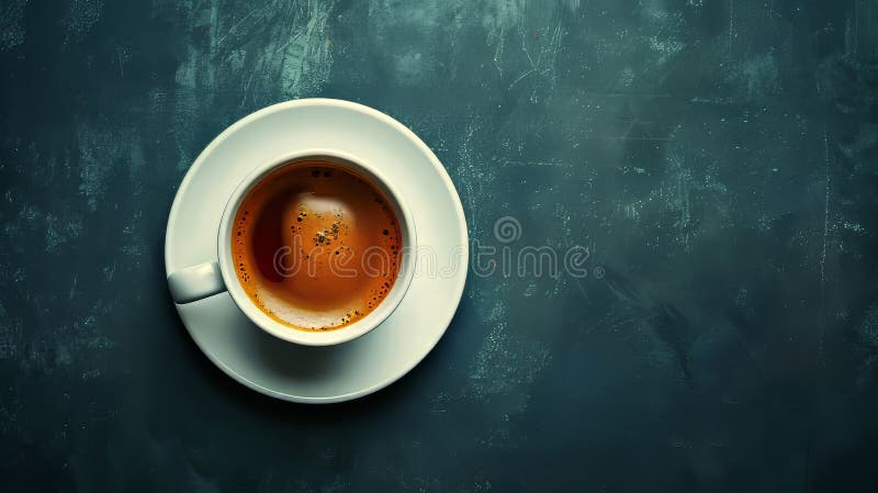 Overhead Shot Capturing the Simplicity and Elegance of a Coffee Cup ...