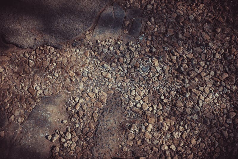 Overhead Shot of the Ground Made of Small Rocks Stock Image - Image of ...