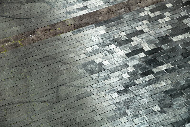 Overhead Shot of Outdoor Ground Tiles Stock Image - Image of material ...