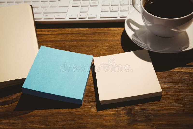 Overhead shot of post its stock photo. Image of desk - 54260064