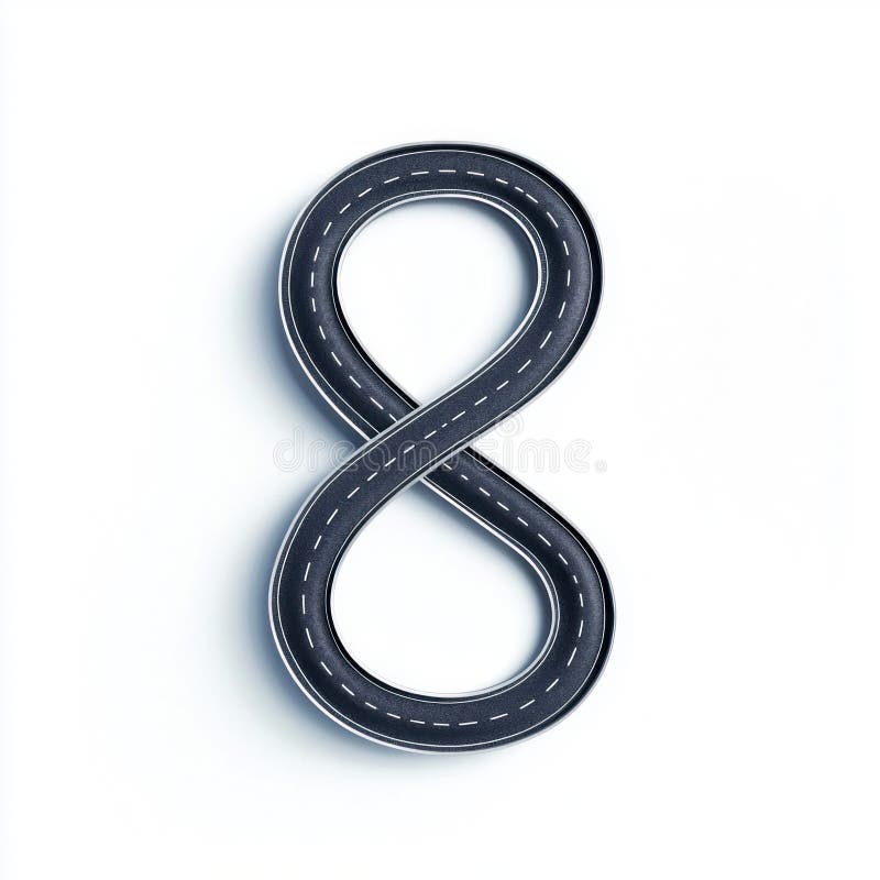 Endless Loop Road White Background Stock Photos - Free & Royalty-Free ...