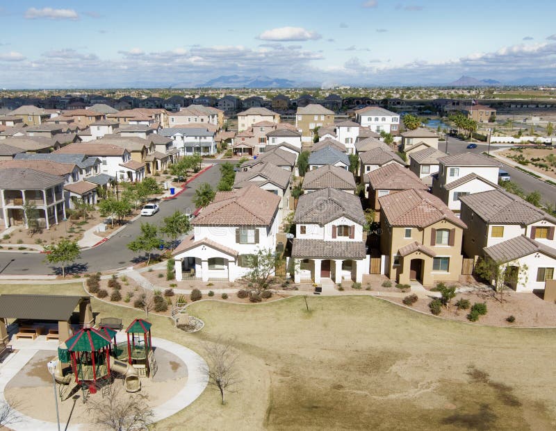 Suburban neighborhood stock image. Image of abode, dwellings - 3370637