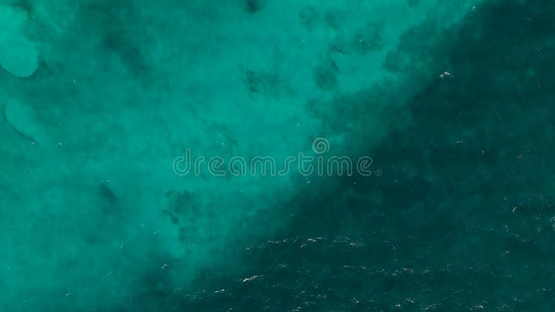 Overhead Shot of a Tropical Blue Ocean Near Cancun. Stock Video - Video ...