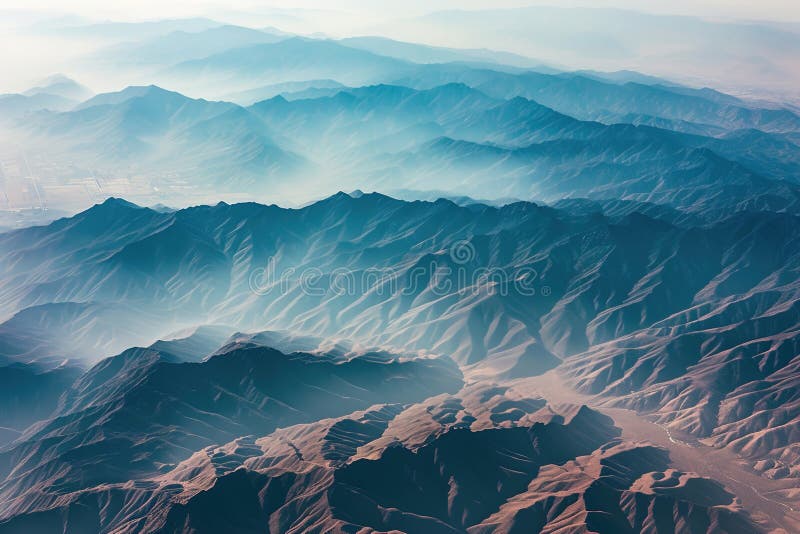 Overhead Shots of Mountain Ranges Showcasing Abstract Patterns Stock ...