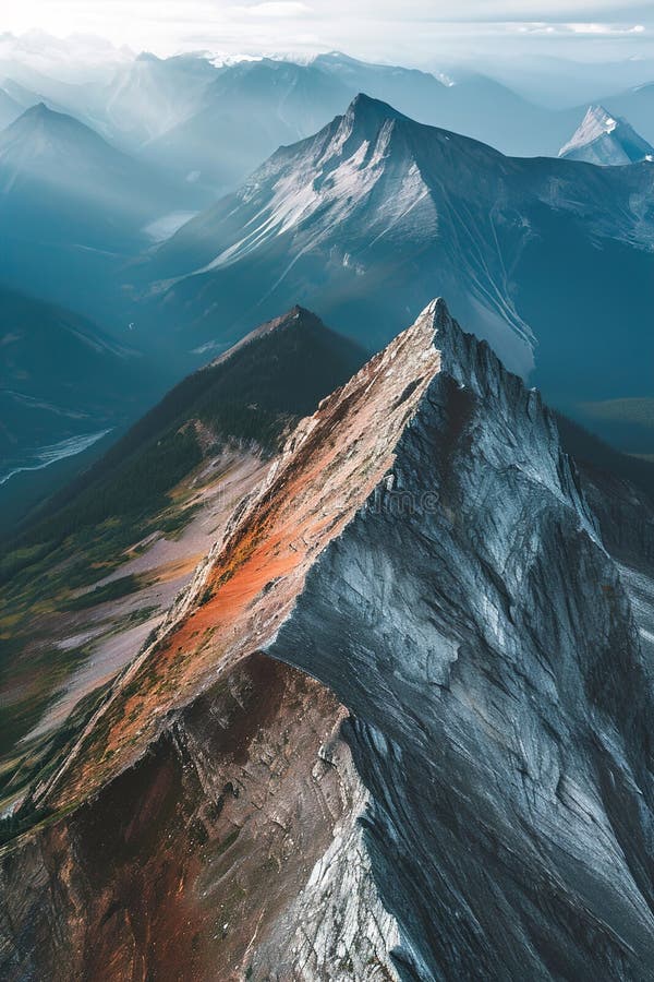 Overhead Shots of Mountain Ranges Showcasing Abstract Patterns Stock ...