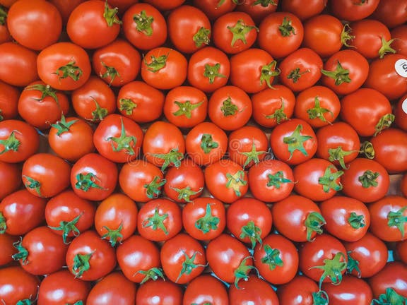 Overhead Top View of Tomatoes Stock Photo - Image of authentic, pattern ...