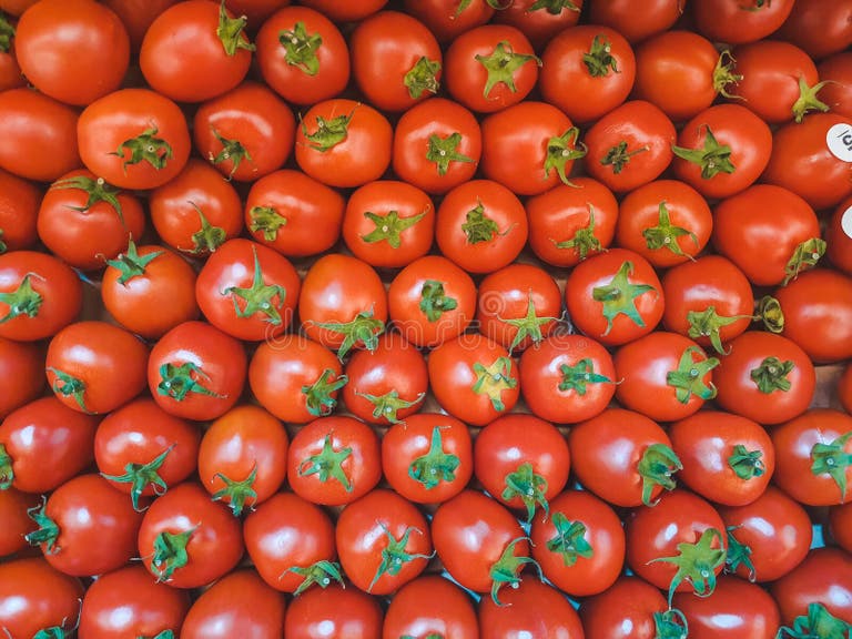 Overhead Top View of Tomatoes Stock Photo - Image of authentic, pattern ...