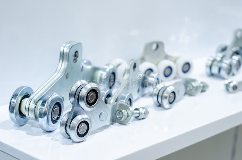 Overhead Track and Trolley Systems Stock Photo - Image of metal ...