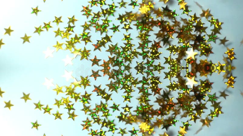 Gold Stars Falling on Surface Stock Video - Video of piling, abstract ...