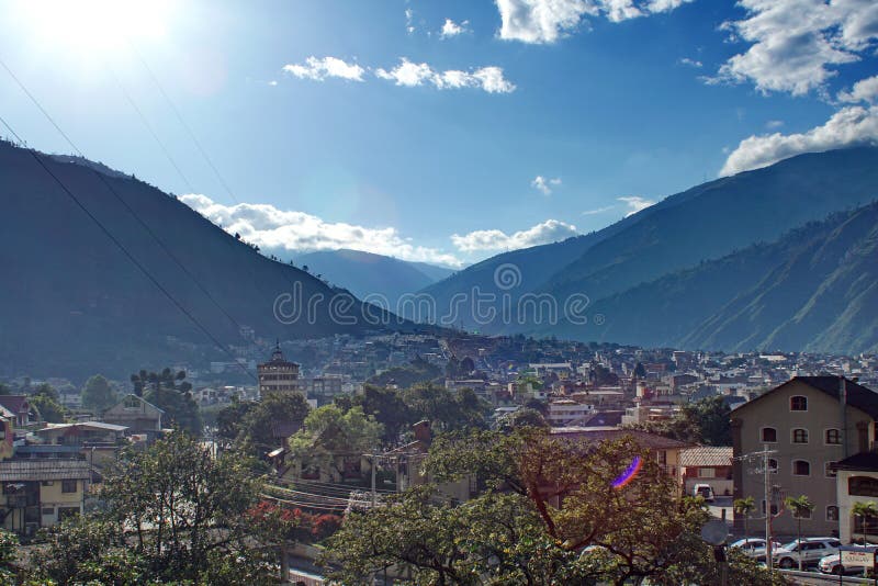 Overhead view of Banos stock image. Image of america - 159117873