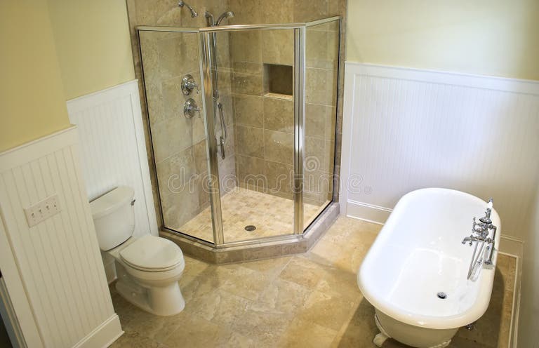 Overhead view of bathroom stock photo. Image of blue - 12777706