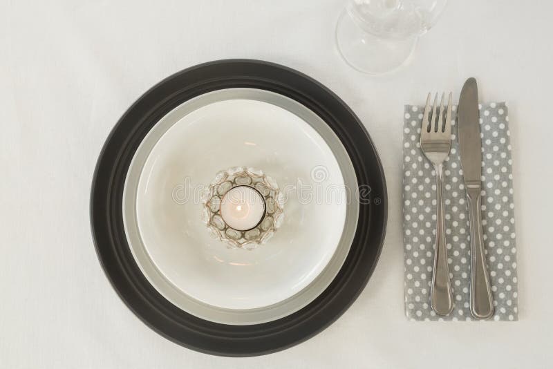 Beautiful Table Setting for an Occasion Stock Image - Image of food ...