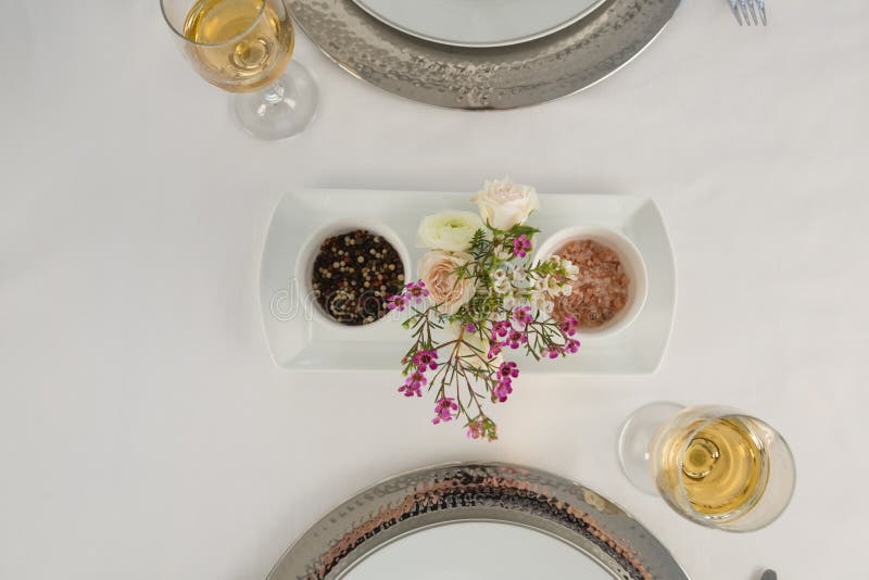 Beautiful Table Setting for an Occasion Stock Photo - Image of ...