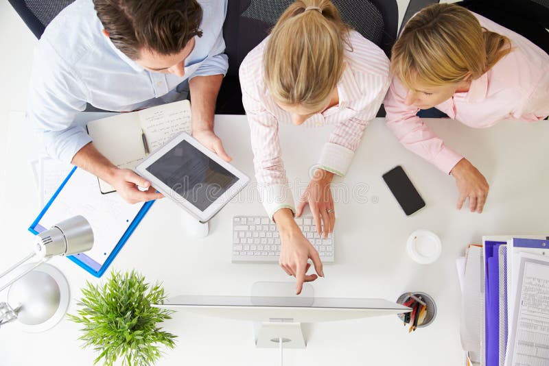 Architects Planning Layout of Empty Office Space Stock Photo - Image of ...