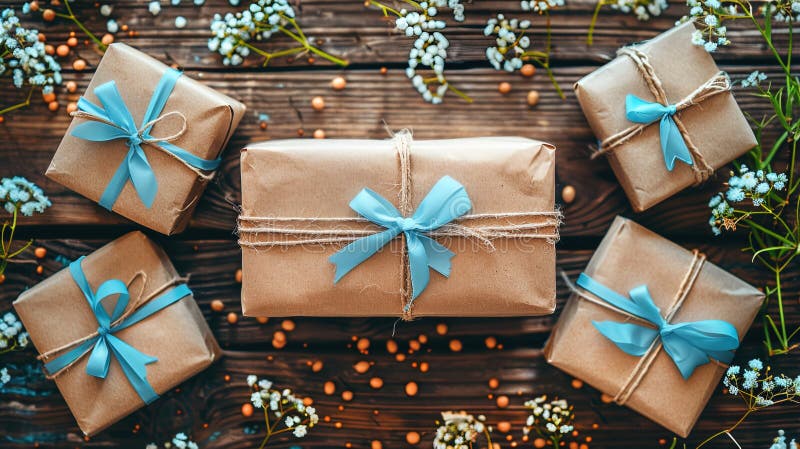 Overhead View Captures Beauty of Chic Wedding Invitation Display Stock ...