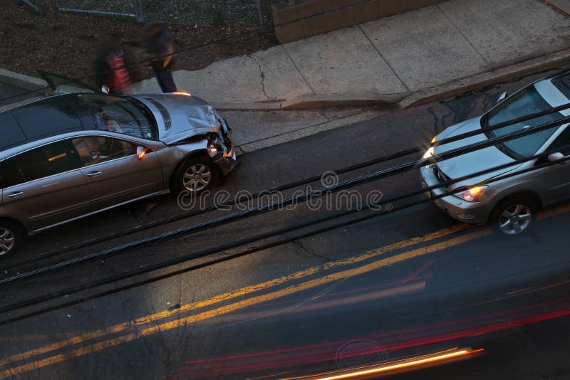 Car Accident overhead view stock image. Image of driving - 227699023