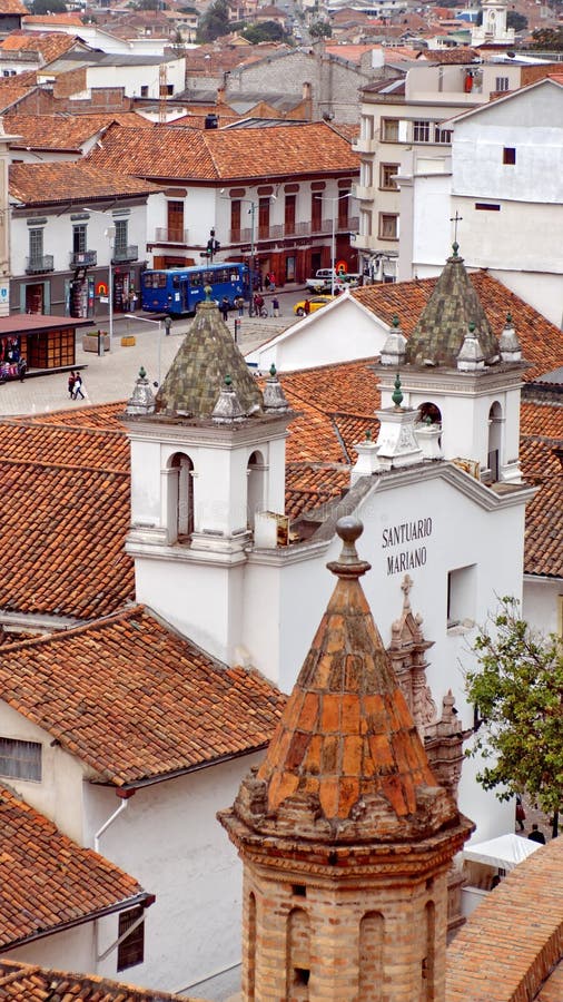 Overhead view of Cuenca editorial stock image. Image of latin - 190352564