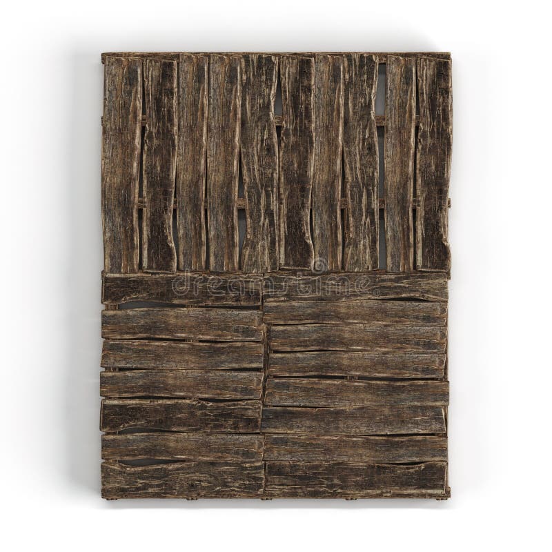 Overhead View of a 3D Render of a Wooden Floor Stock Illustration ...