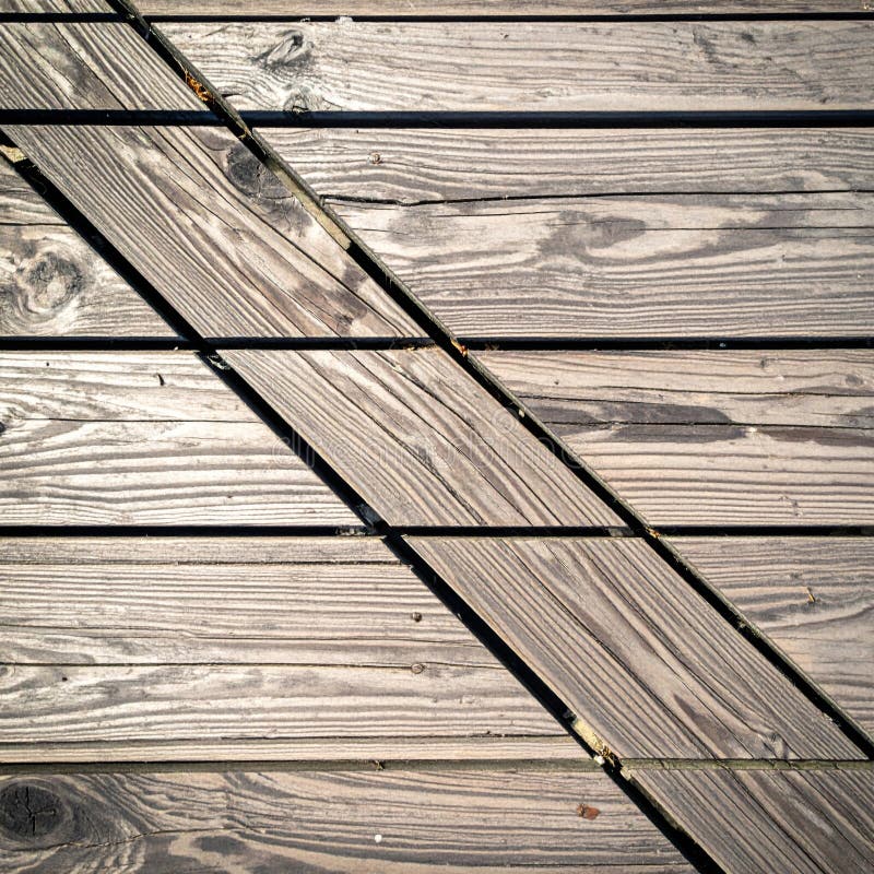 Overhead View of Diagonal Wooden Plank Pattern with Visible Wood Grain ...