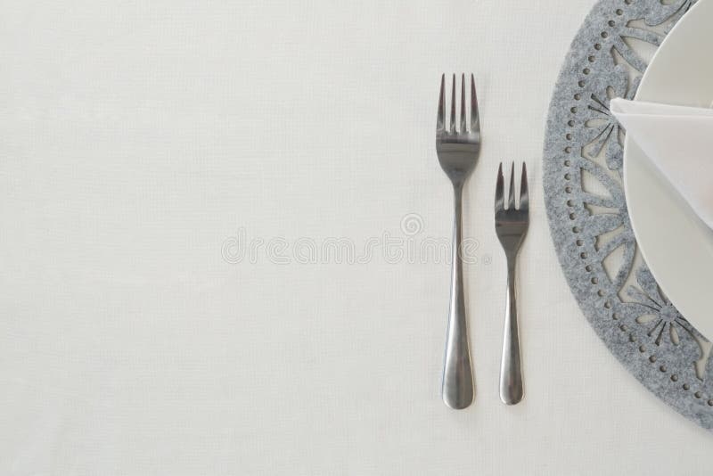 Overhead View of Elegant Table Setting Stock Image - Image of ...