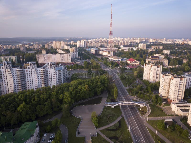 Overhead View of Empty Intersection Streets Aerial View Stock Image ...