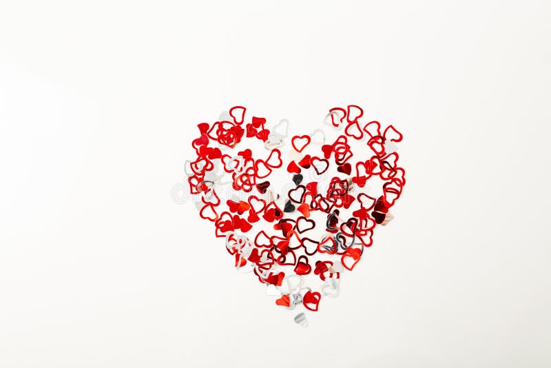 Overhead View of Heart for Valentine’ Day Holiday Stock Image - Image ...
