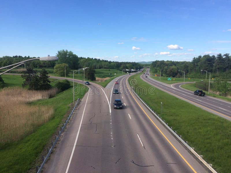 Interstate Highway in Vermont Editorial Stock Image - Image of travel ...