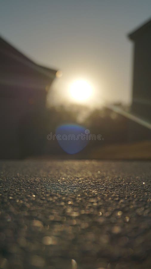 Overhead View of a Large Building in Sunlight, with the Sun S Rays ...