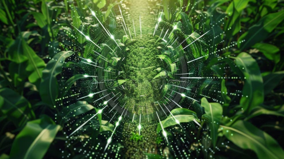 An Overhead View of a Lush Evenlyfertilized Crop Field Thanks To ...