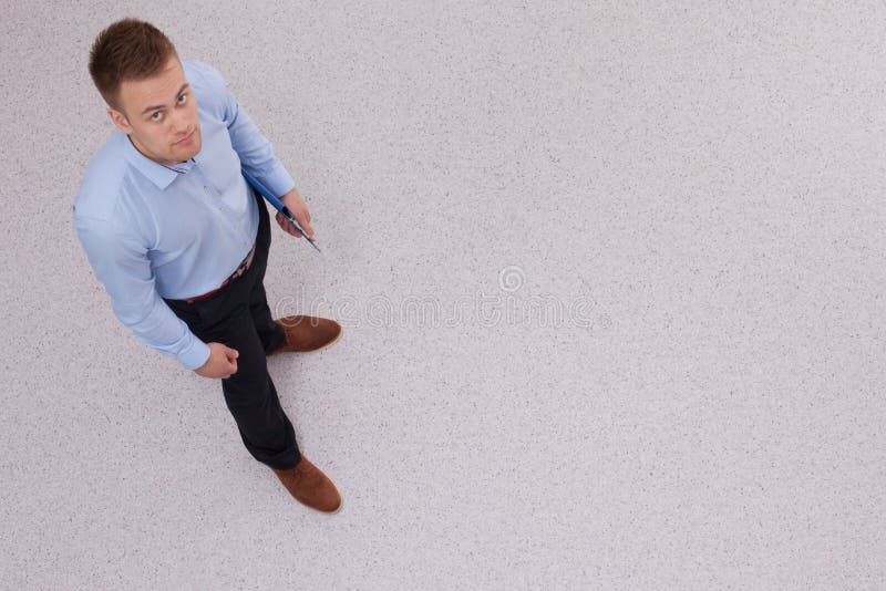 Overhead View of People Having Business Meeting, Stock Image - Image of ...