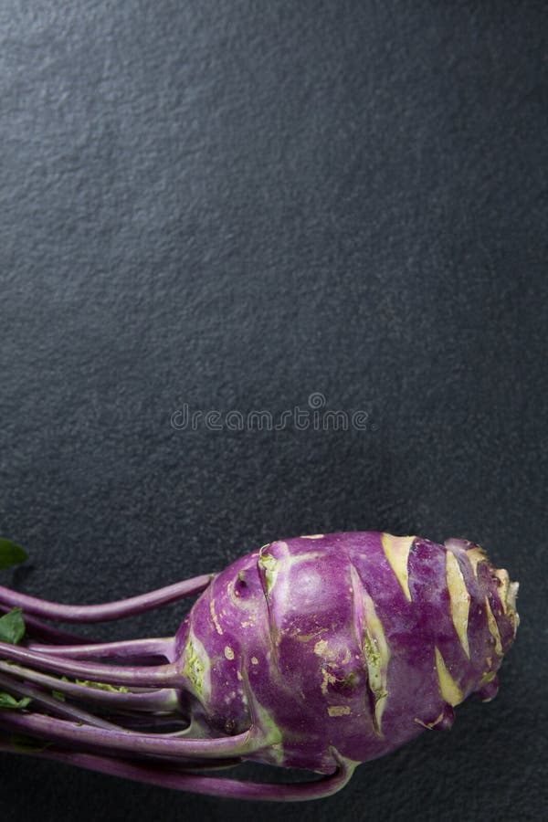 Overhead View of Purple Root Vegetable on Slate Stock Image - Image of ...