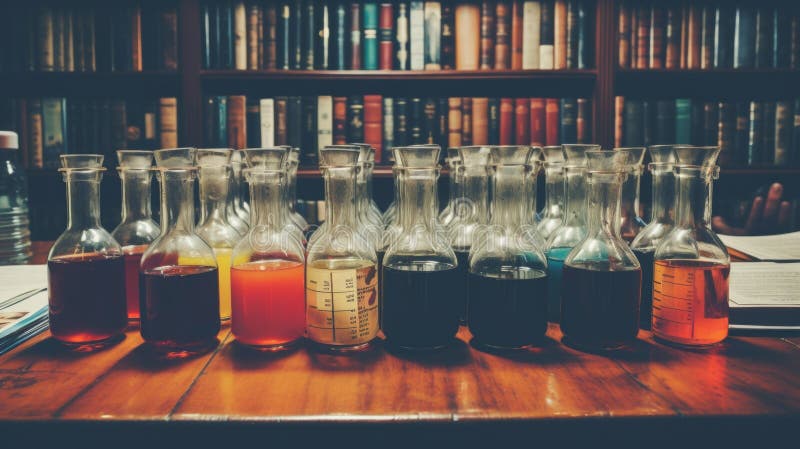 An Overhead View of a Science Experiment Setup on a Table, Showcasing ...
