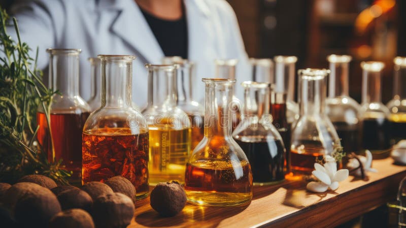 An Overhead View of a Science Experiment Setup on a Table, Showcasing ...