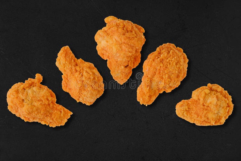 Overhead View of Semifinished Frozen Chicken Drumsticks Ready for Deep ...