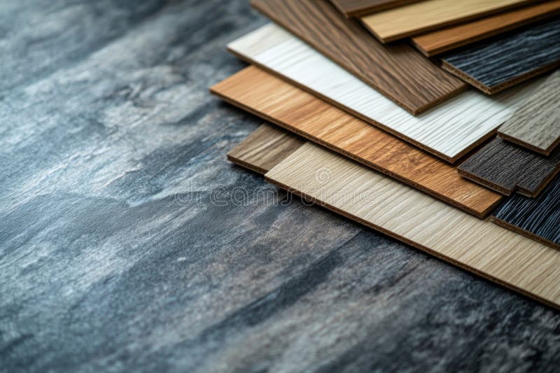 Diverse Laminate Flooring Samples Display Stock Illustration ...