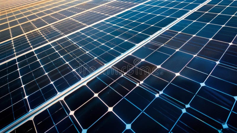 An Overhead View of a Solar Panel Manufacturing Facility Powered by ...