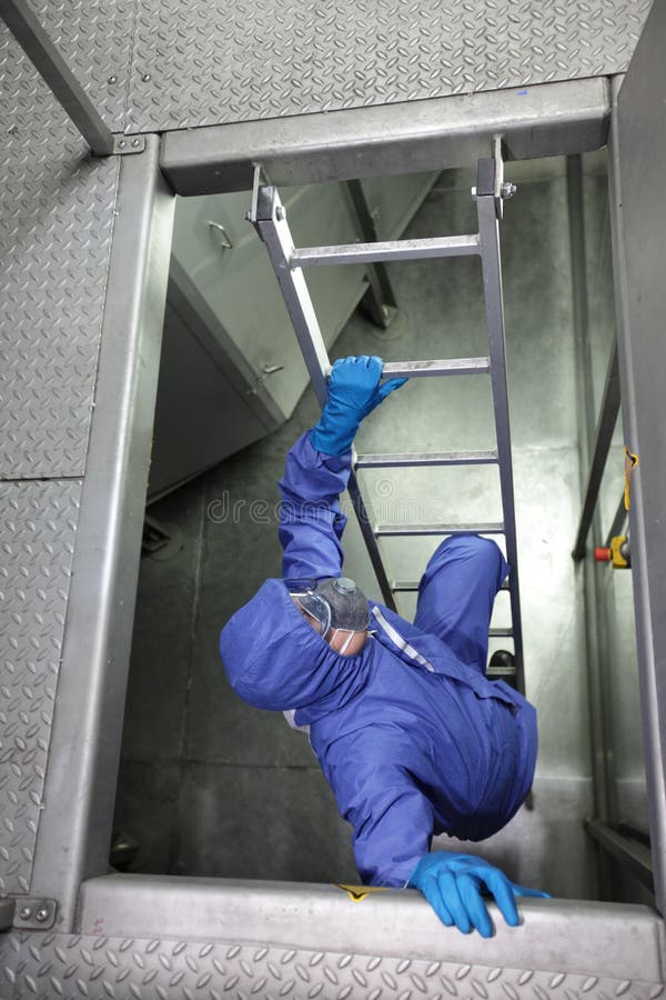 Specialist Controlling Industrial Process Stock Photo - Image of cover ...