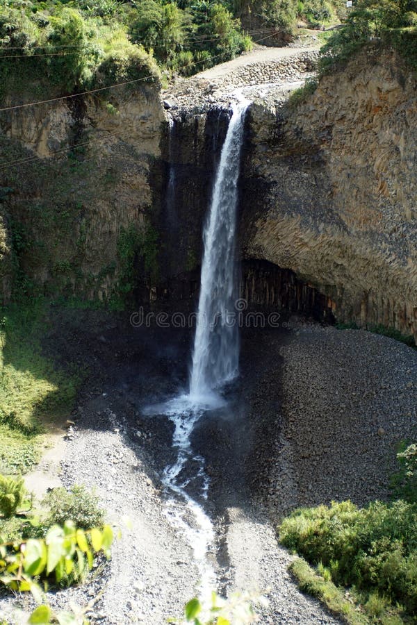 Overhead View of a Waterfall Stock Photo - Image of plunging, water ...