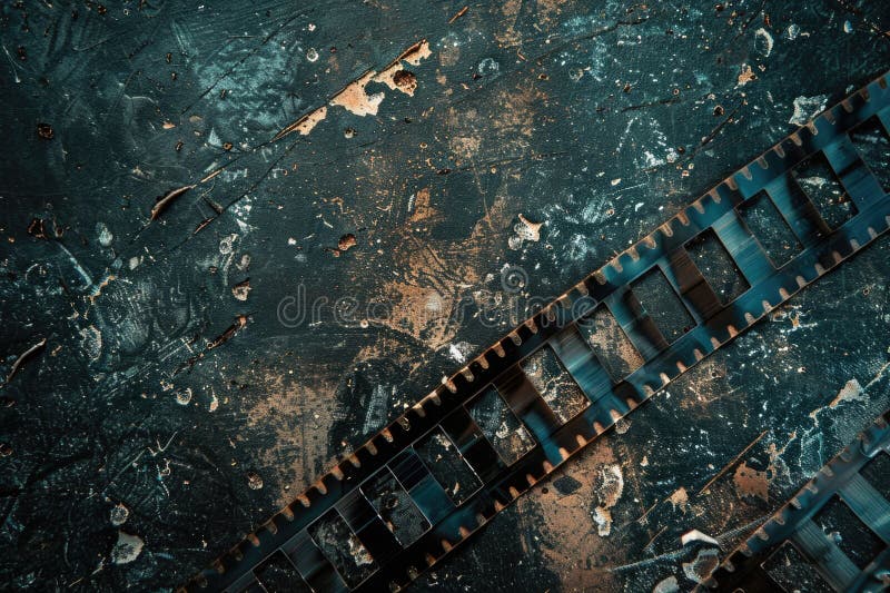 An Overhead View of a Train Track on a Dirty Ground. Suitable for ...