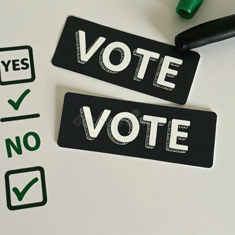 Vote Banners Generative AI stock illustration. Illustration of rights ...