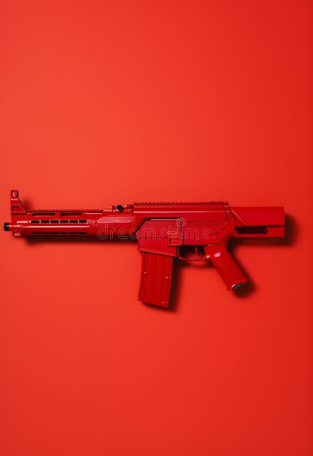 Overhead View of a Weapon Inspired by the Gun Control Debate Stock ...