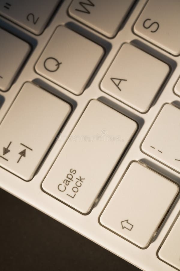 White Lit Keyboard Surrounded by Various Modern Wireless Gadgets Stock ...