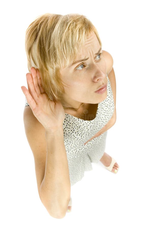 Overhear woman stock image. Image of customer, individual - 1058695