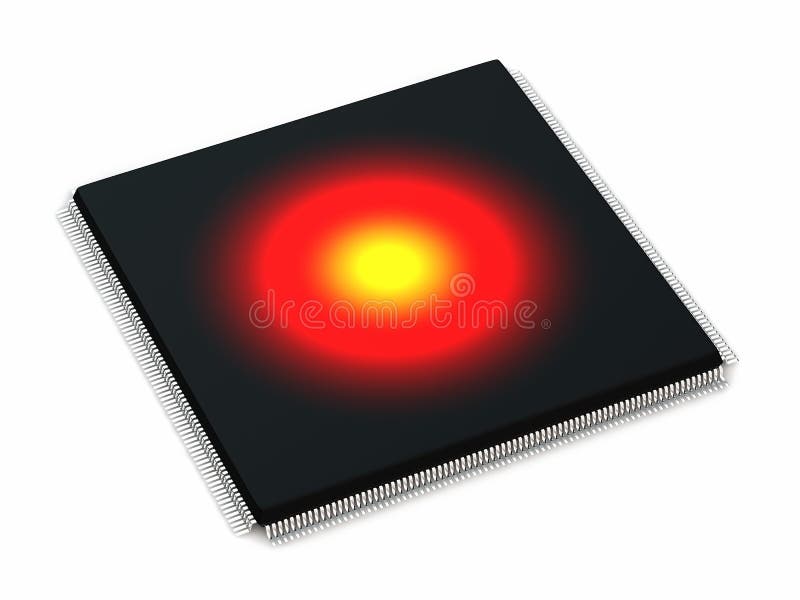 Overheated Microchip Stock Illustrations – 12 Overheated Microchip ...