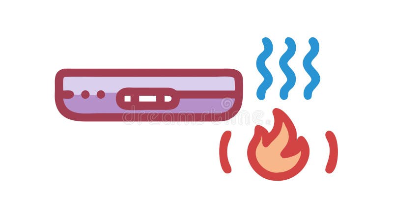 Overheating Device, Electronics Malfunction and Heat Danger, Vector ...
